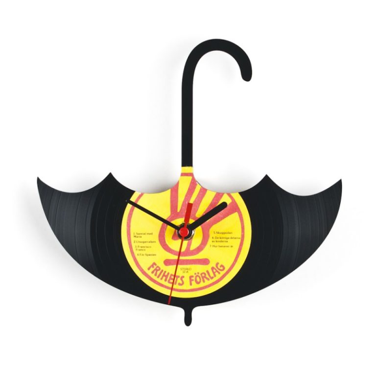 Amazing Art-Clock Made from Vinyl Records - moco-choco