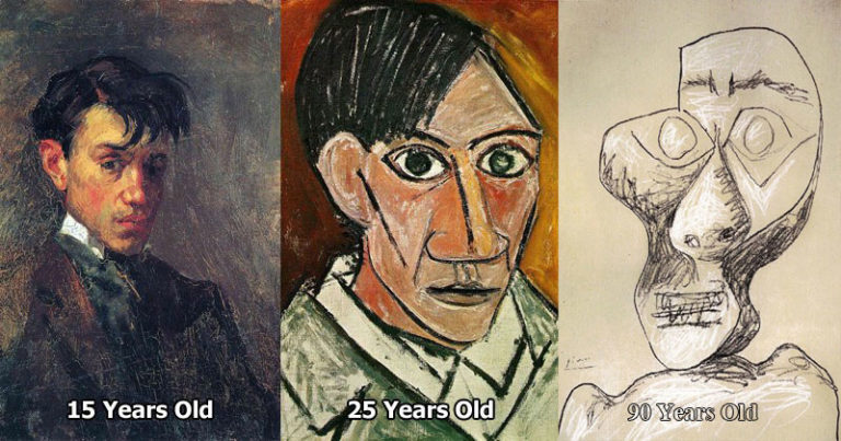 Self-Portraits of Pablo Picasso From Age 15-90. - moco-choco
